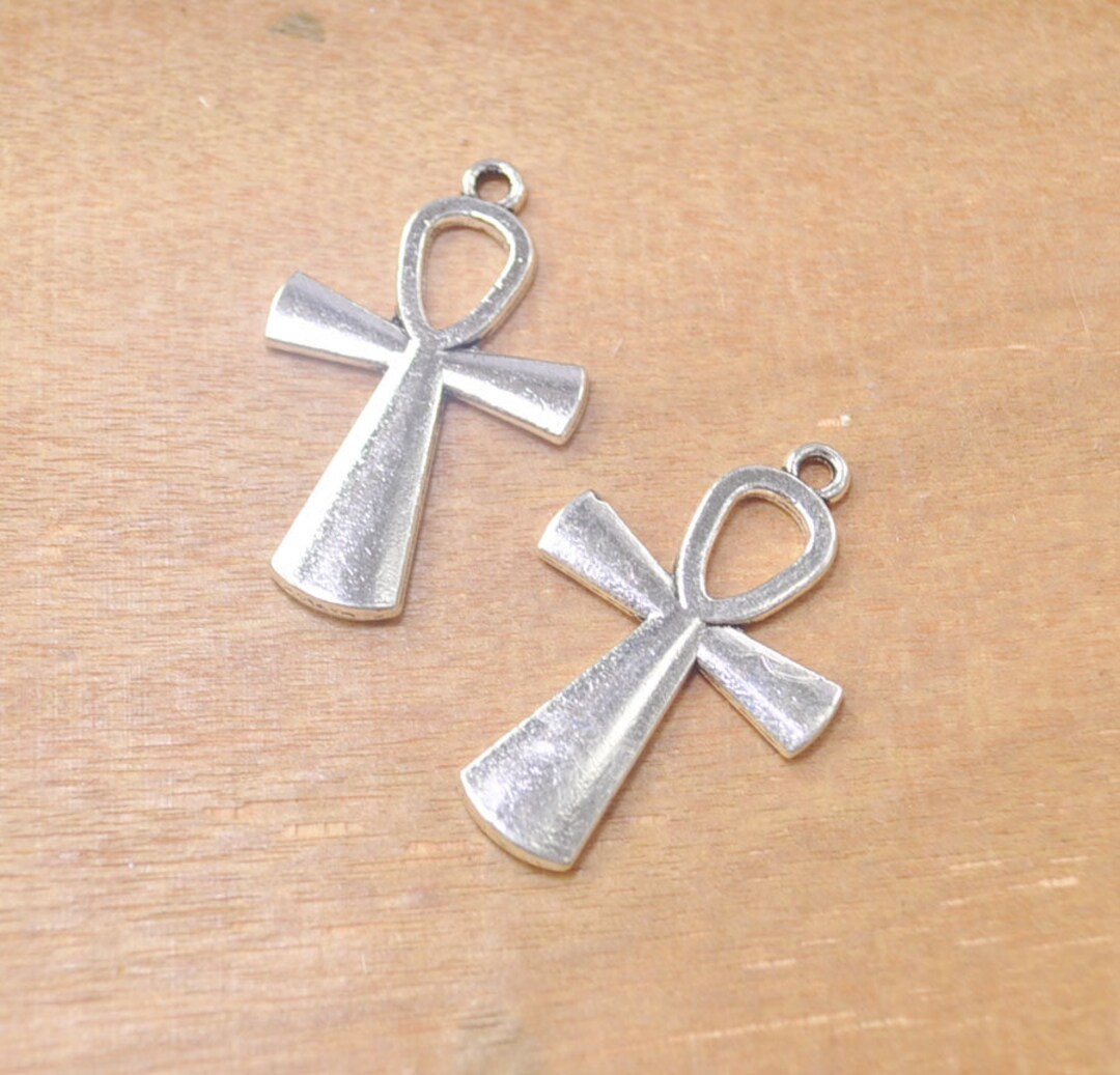 20pcs Cross Ankh Pendants Antique Silver Tone,ankh Necklace,ankh ...