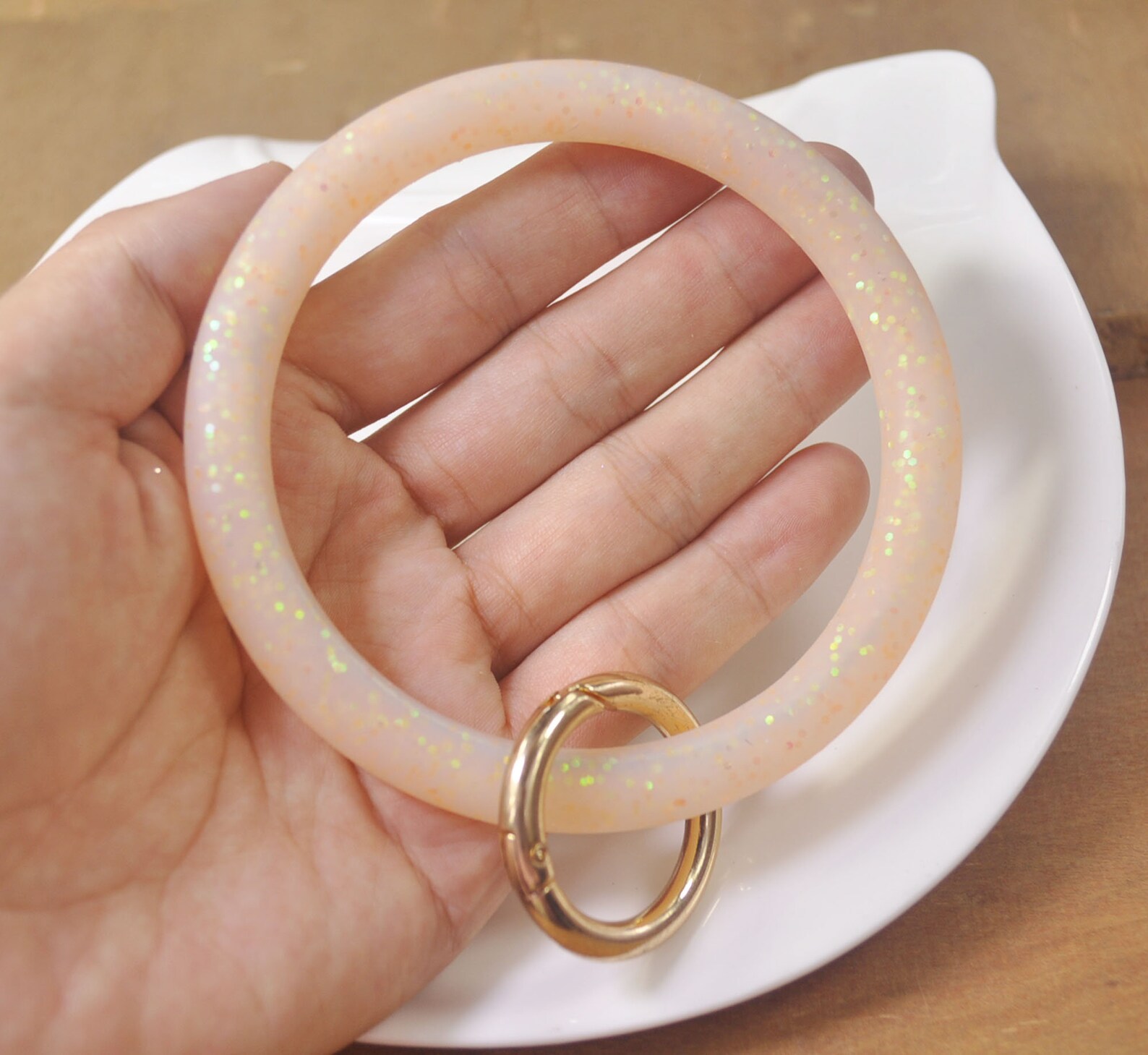 Free Shipping1pc Glitter Silicone Bangle Bracelet | Etsy