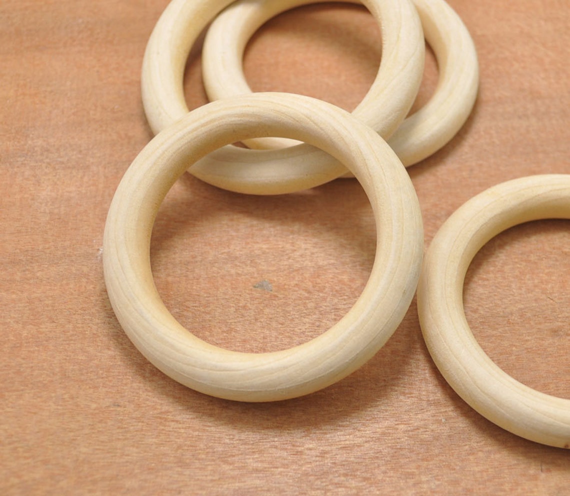 Wood Rings10pcs 69mm Unfinished Wooden Rings Salewooden Ring - Etsy