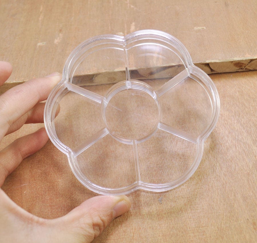 5pcs of Flower Shaped Clear Plastic Boxes Plastic Containers | Etsy