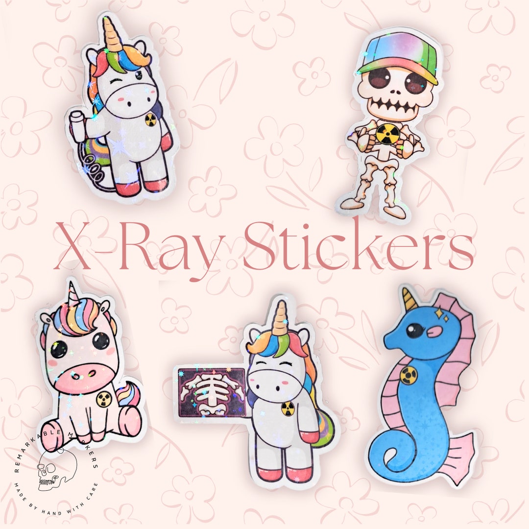 Holographic X-ray Stickers (large) - Etsy