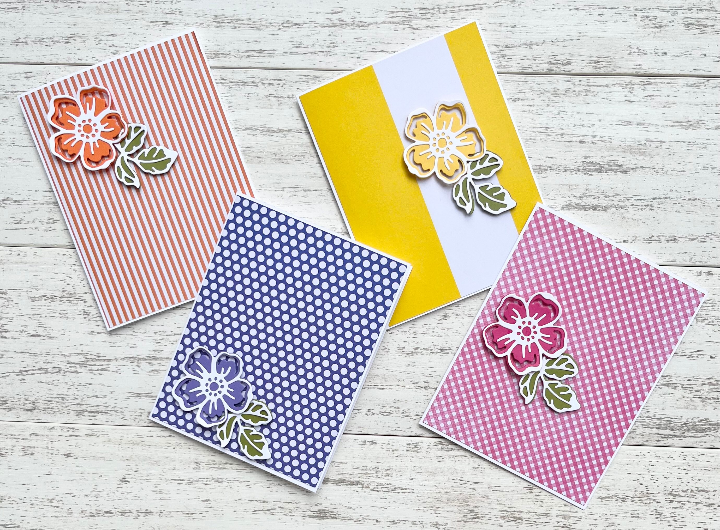 Floral/spring/everyday Cards Set. Handmade All Occasions Card - Etsy