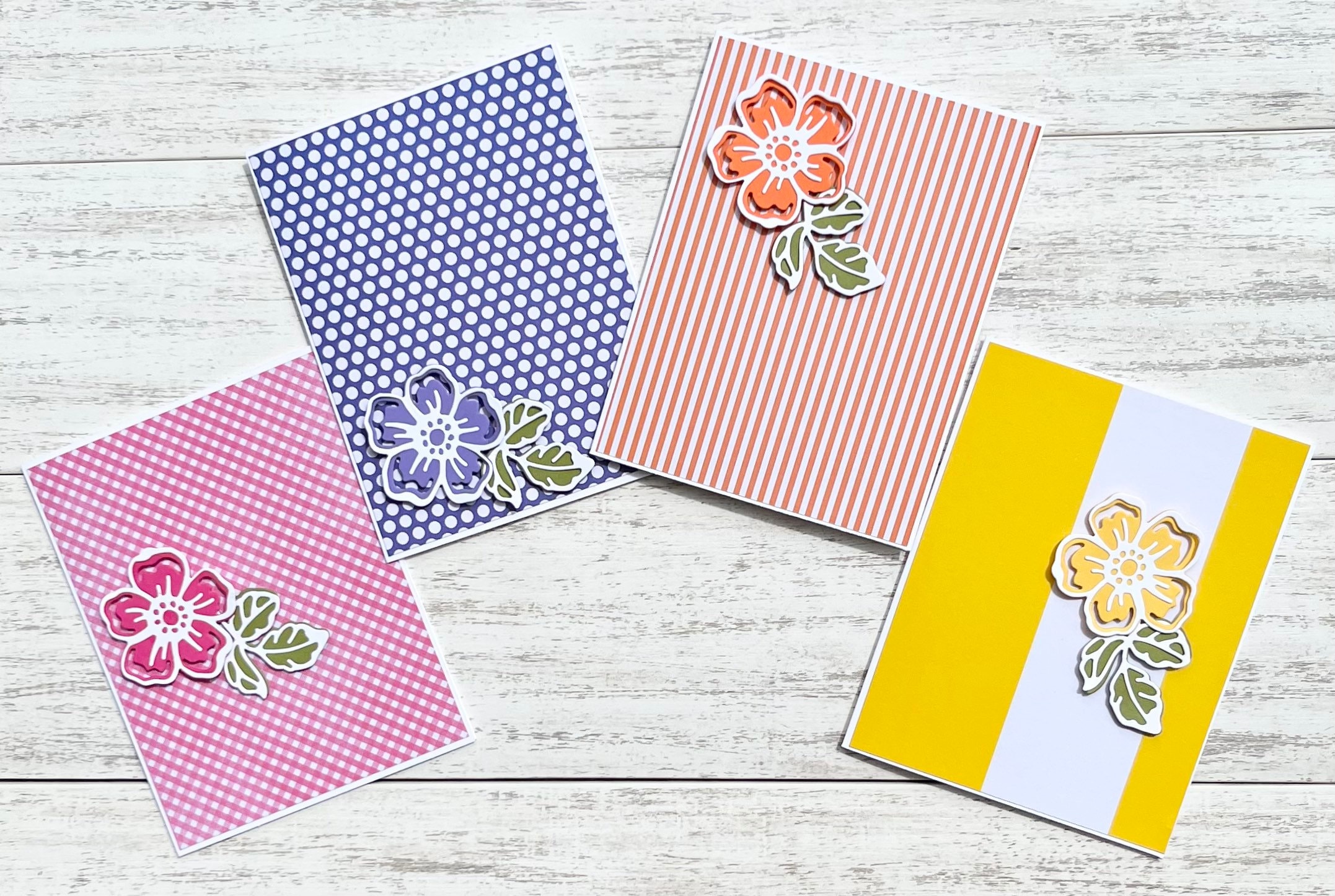 Floral/spring/everyday Cards Set. Handmade All Occasions Card - Etsy