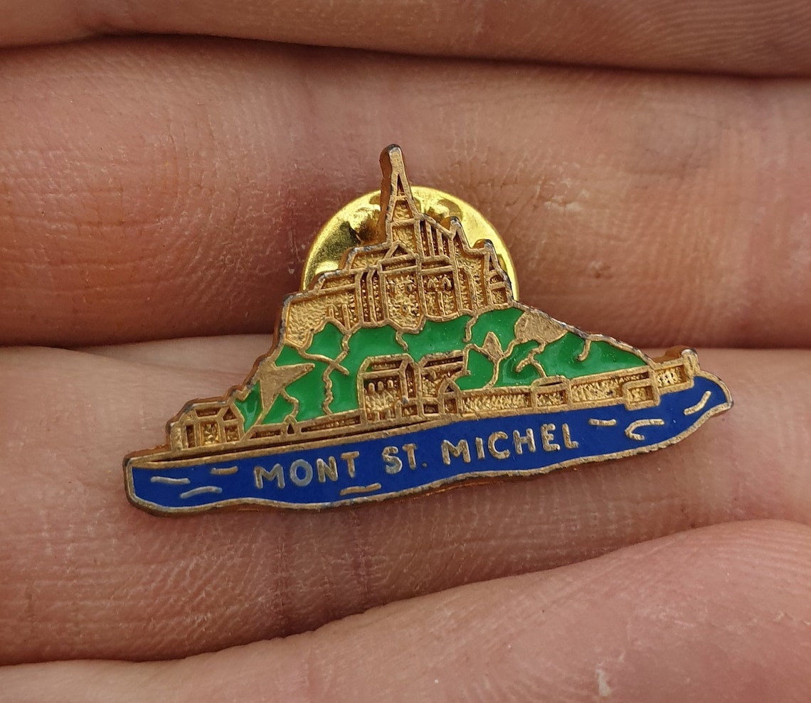 Mont Saint Michel Mont Saint Michel pin pin badge gift | Etsy