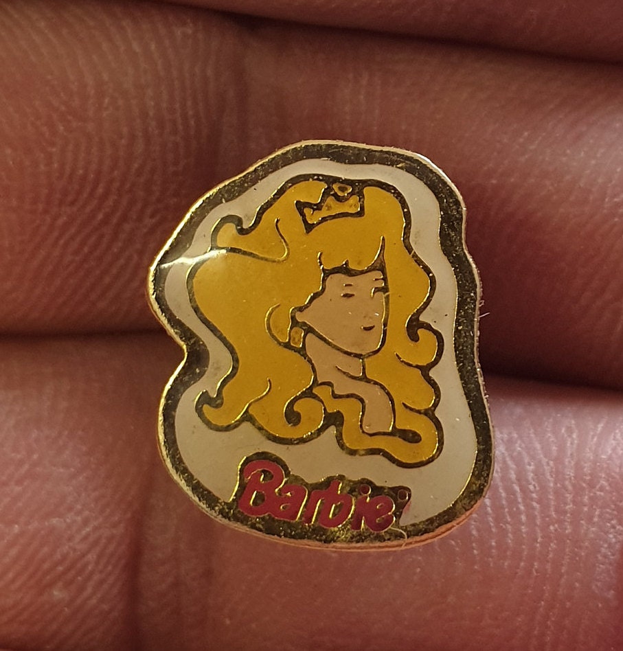 vintage cartoon character old cartoon pin gift idea badge Barbie girl ...
