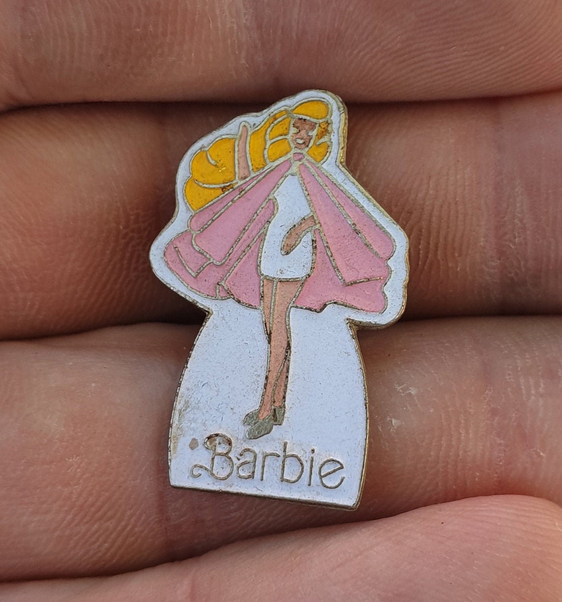 vintage cartoon character old cartoon pin gift idea badge Barbie girl ...