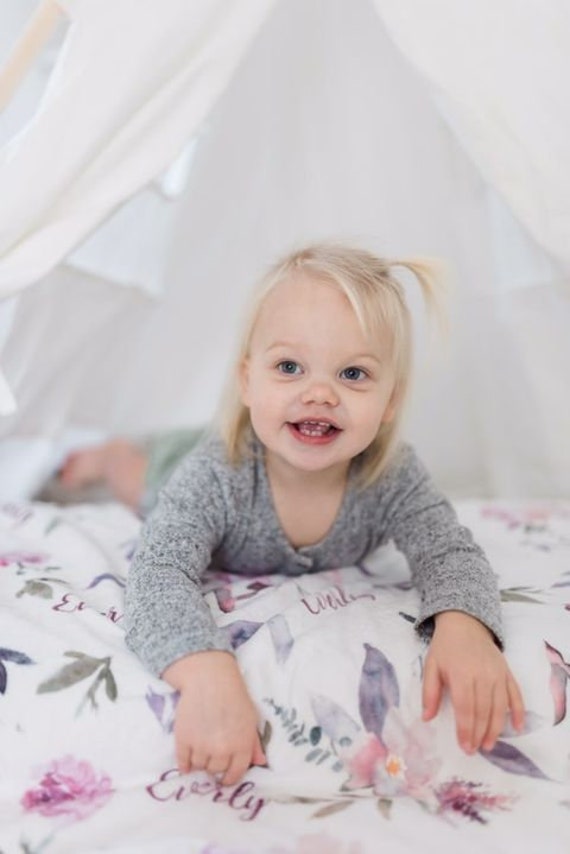 discount buy online Minky Baby Blanket ,Purple ,Personalized Baby ...