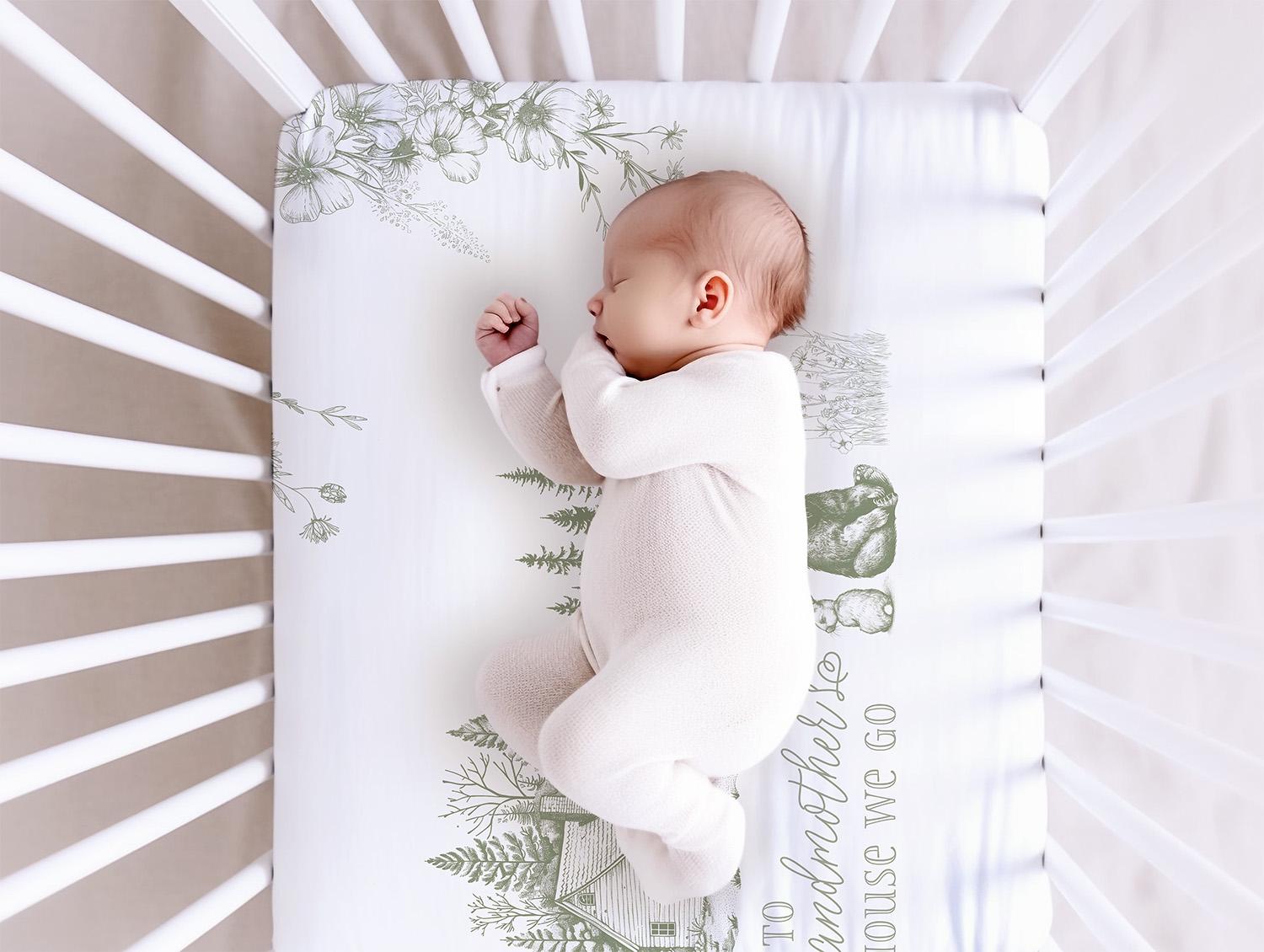 Personalized Toile Crib Sheet: Grandmother's House Nursery Decor - Etsy