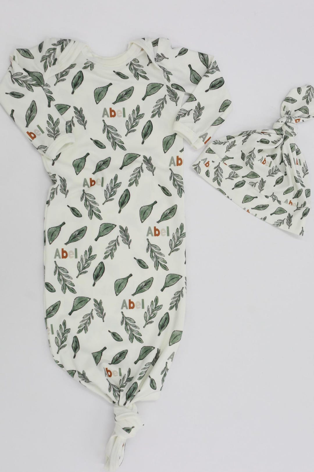 Personalized Baby Gown: Fox in the Forest Knit Newborn Outfit - Etsy