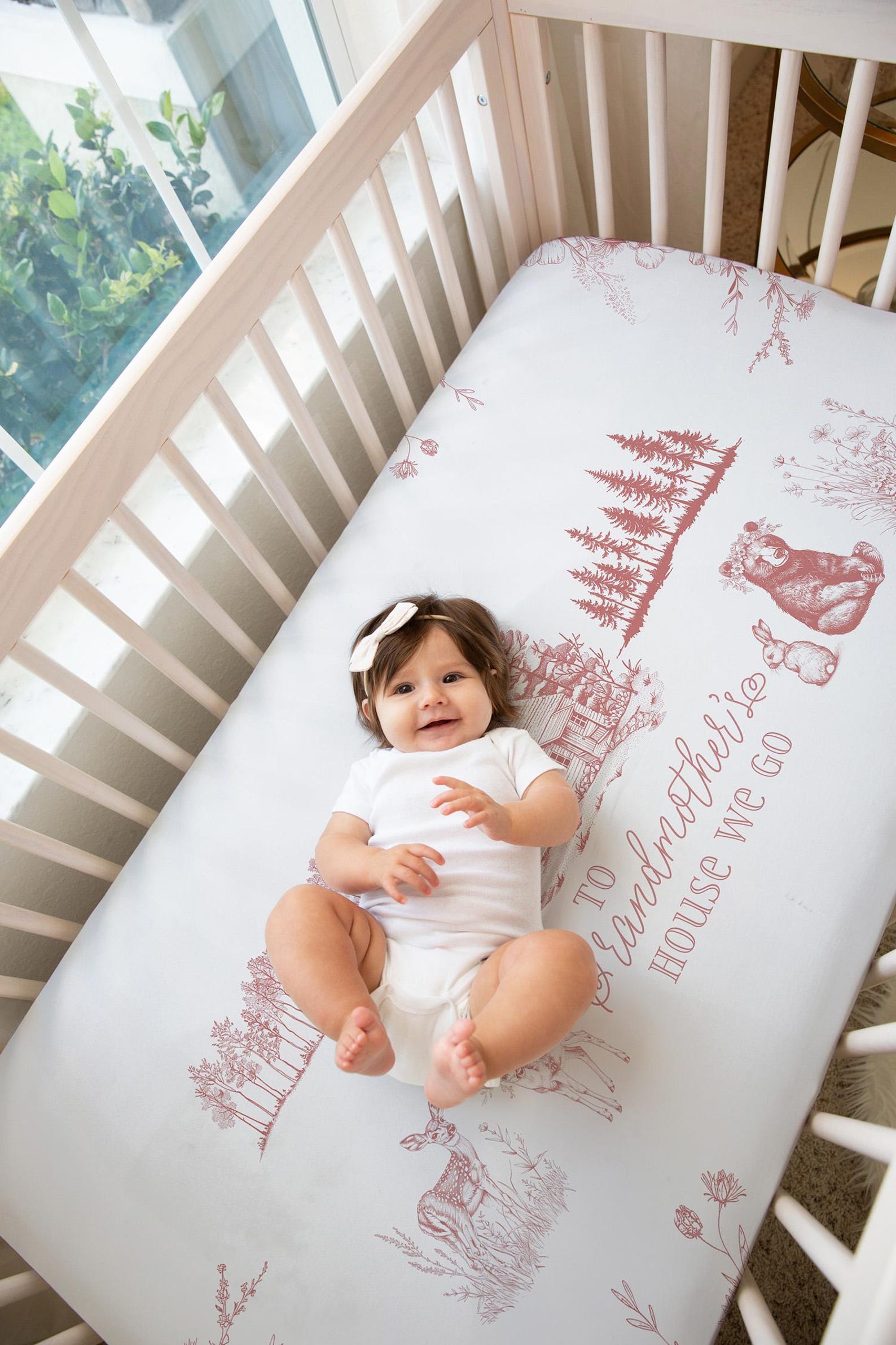 Personalized Toile Crib Sheet: Grandmother's House Nursery Decor - Etsy
