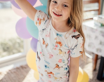 Gymnastics Girls Pajamas - Etsy