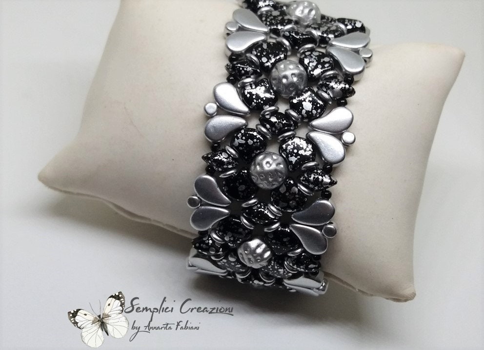 PDF Beading Pattern Gemduo Pattern Paisley Duo Tutorial - Etsy