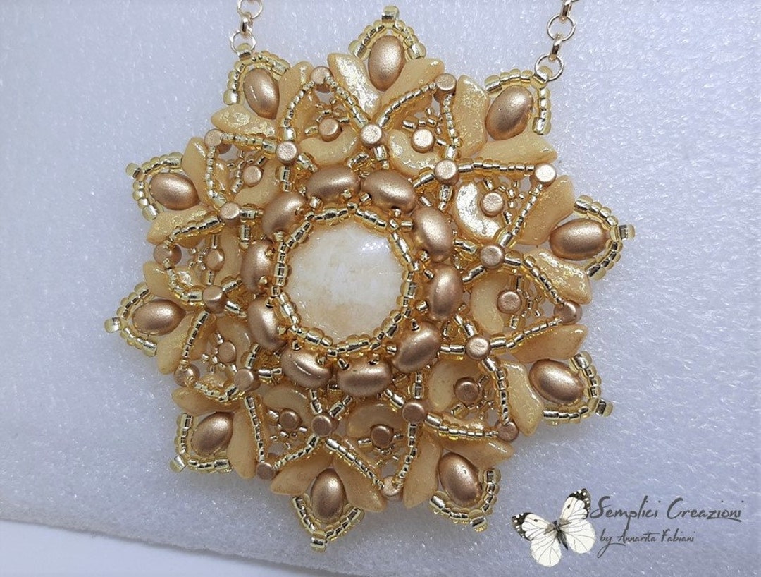 PDF Beading Pattern, Arcos Par Puca Pattern, Delos Par Puca Tutorial ...