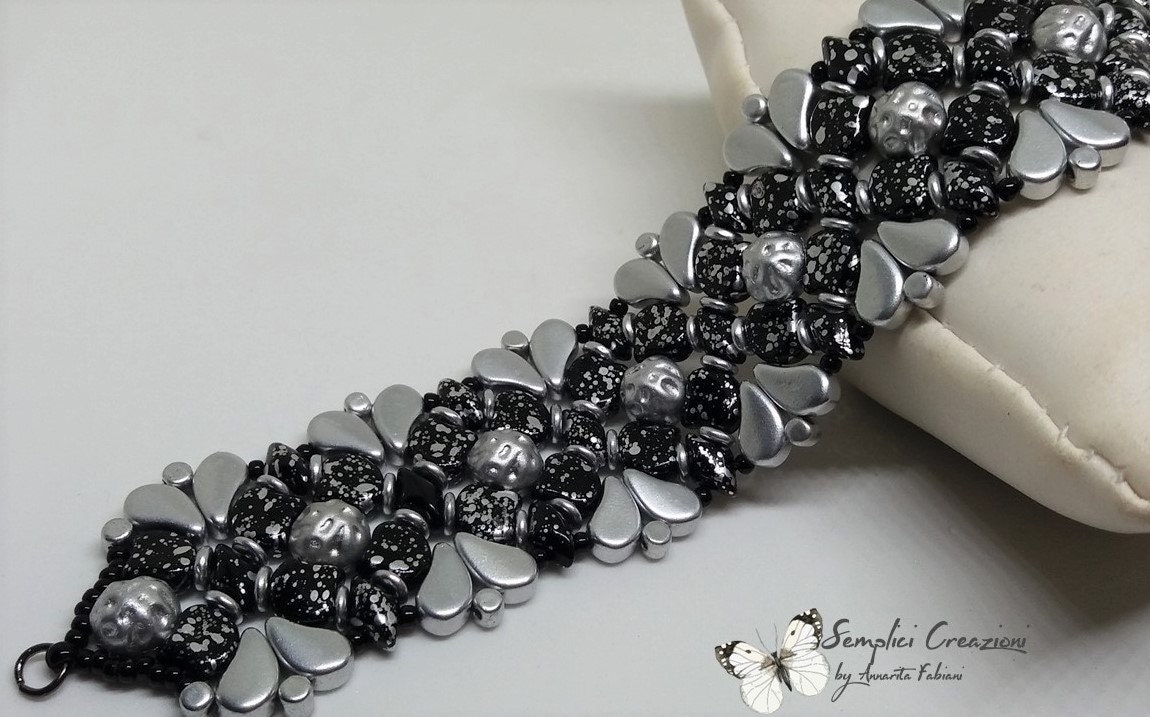 PDF Beading Pattern Gemduo Pattern Paisley Duo Tutorial - Etsy