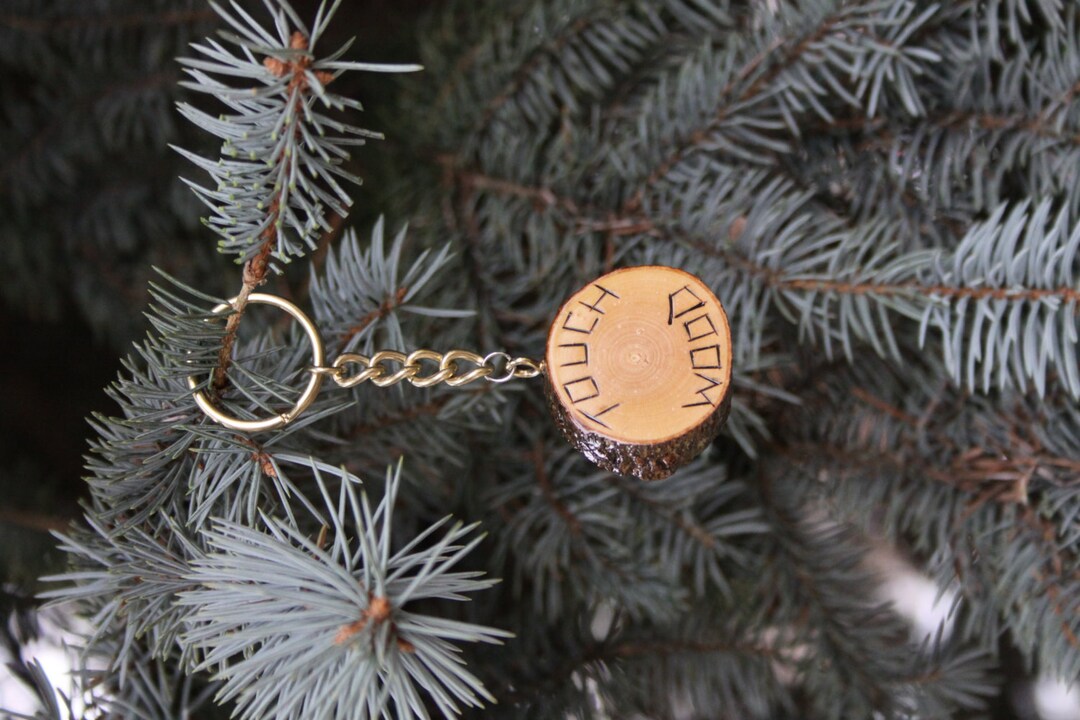 Touchwood74 Keychains round Vrs. Are Made of Great Canadian Timber - Etsy