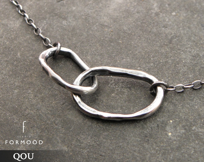 100% Ag Necklace, Raw Sterling Silver Necklace Delicate Silver Necklace ...