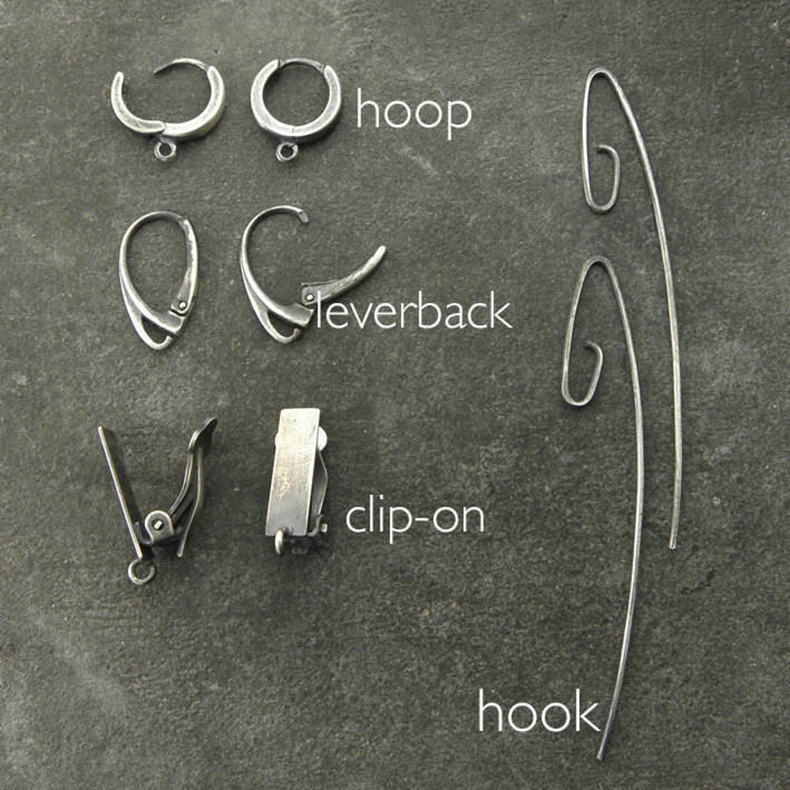 Sterling Silver Earrings Raw Sterling Silver Stud Earrings - Etsy