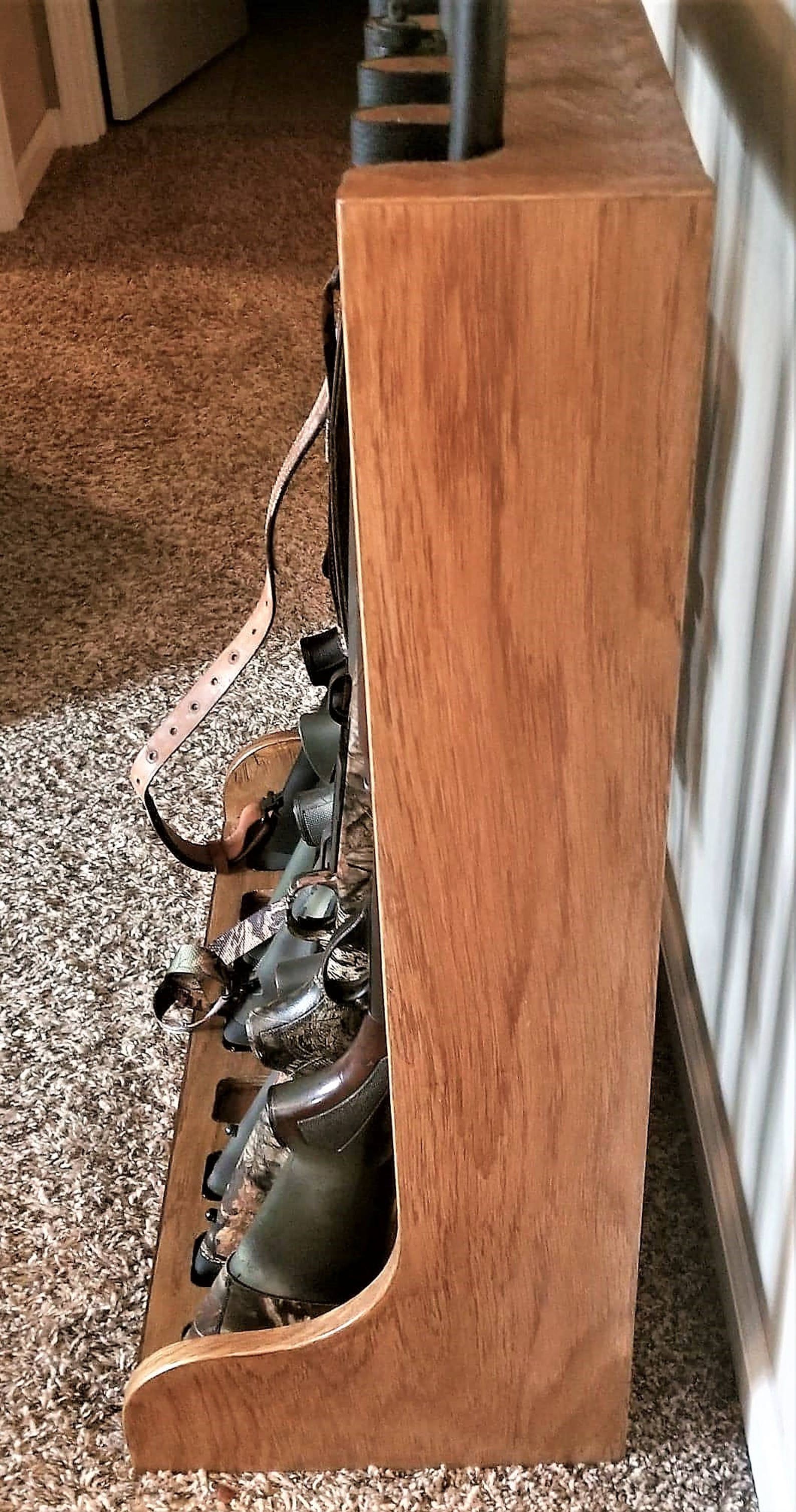 Oak Gun Rack Gun Rack Wooden Gun Rack Rifle Rack Shotgun - Etsy