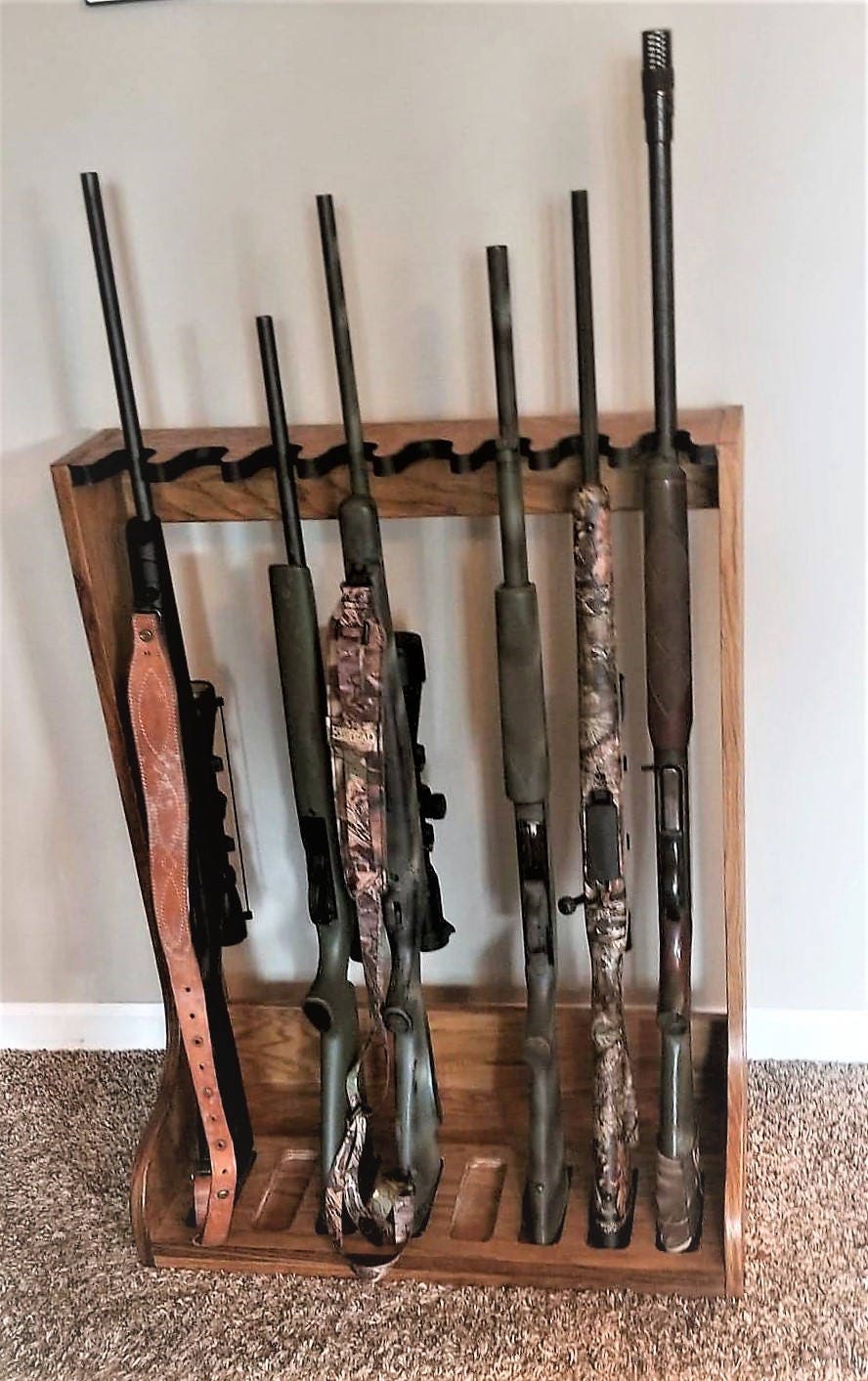 Oak Gun Rack Gun Rack Wooden Gun Rack Rifle Rack Shotgun - Etsy UK
