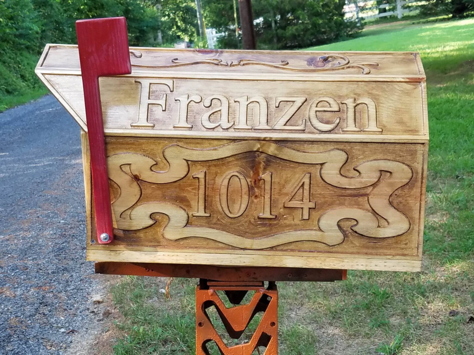 Custom Made Large Wooden Mailbox Handmade Mailbox | Etsy