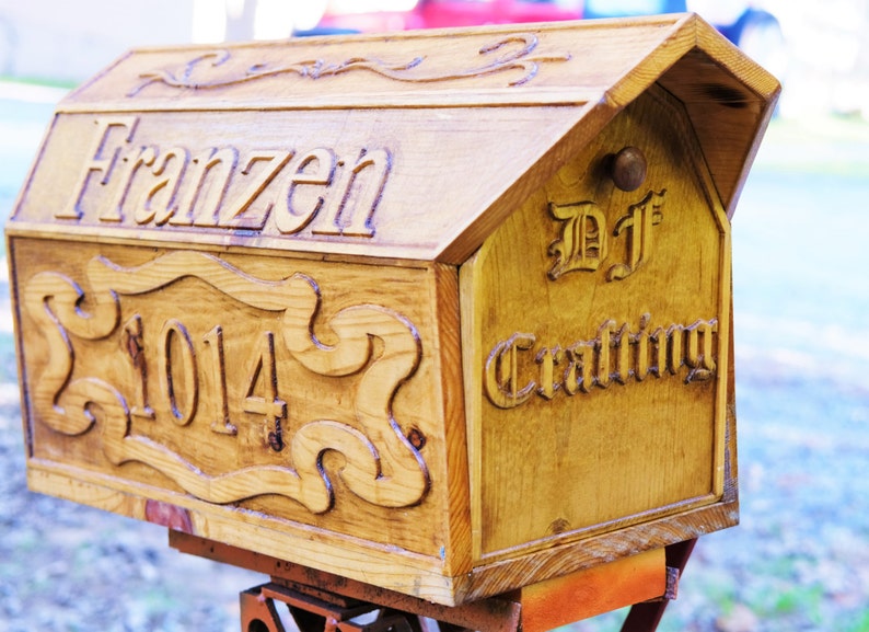 Custom Made Large Wooden Mailbox Handmade Mailbox | Etsy