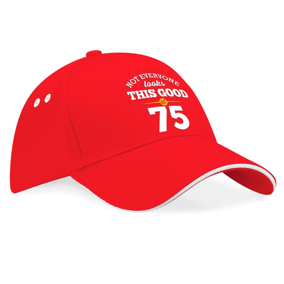 75th Birthday, Baseball Cap, 75th Birthday Gift, Keepsake, Idea, Not ...