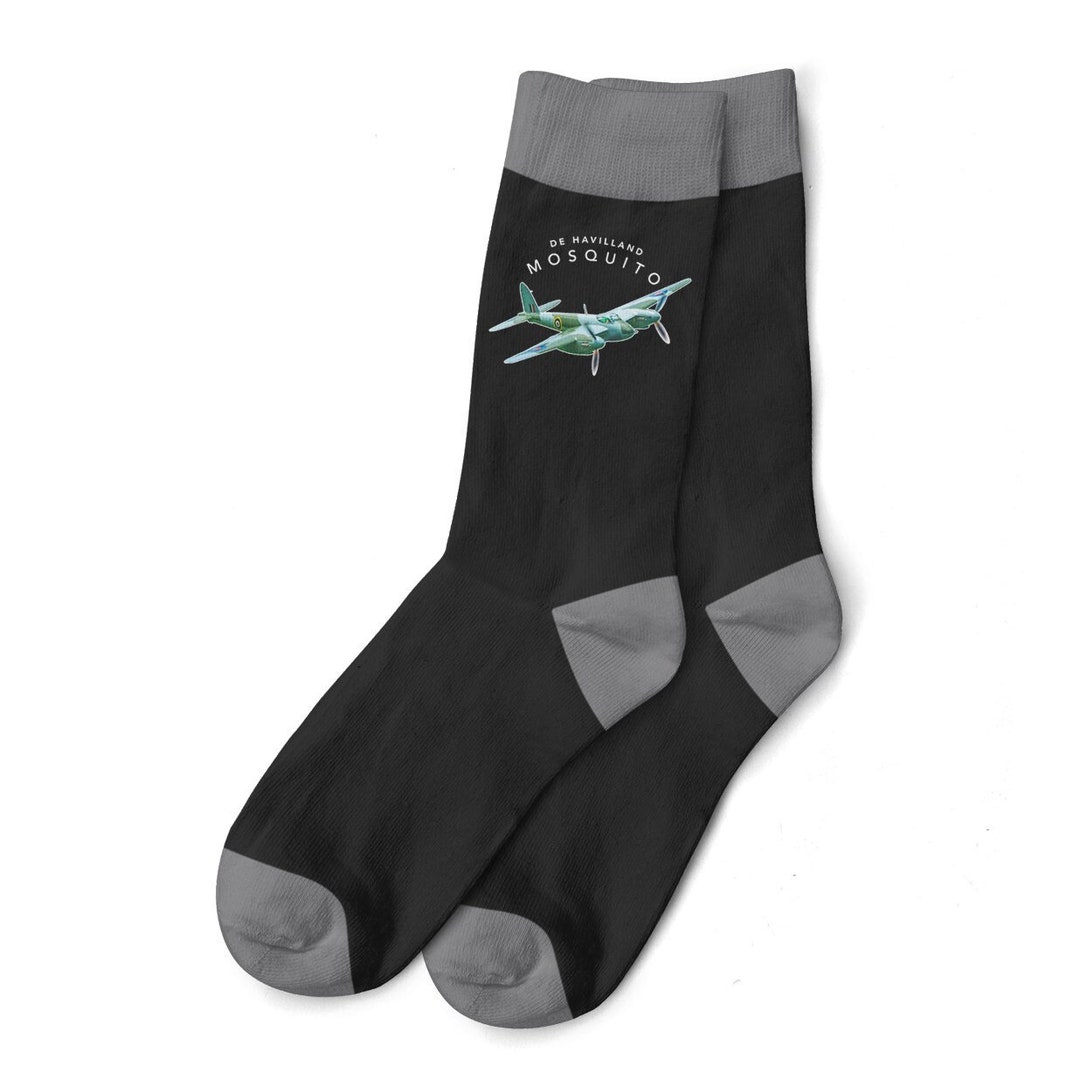 De Haviland Mosquito Gift Aircraft Socks for Men Illustration Detailed ...