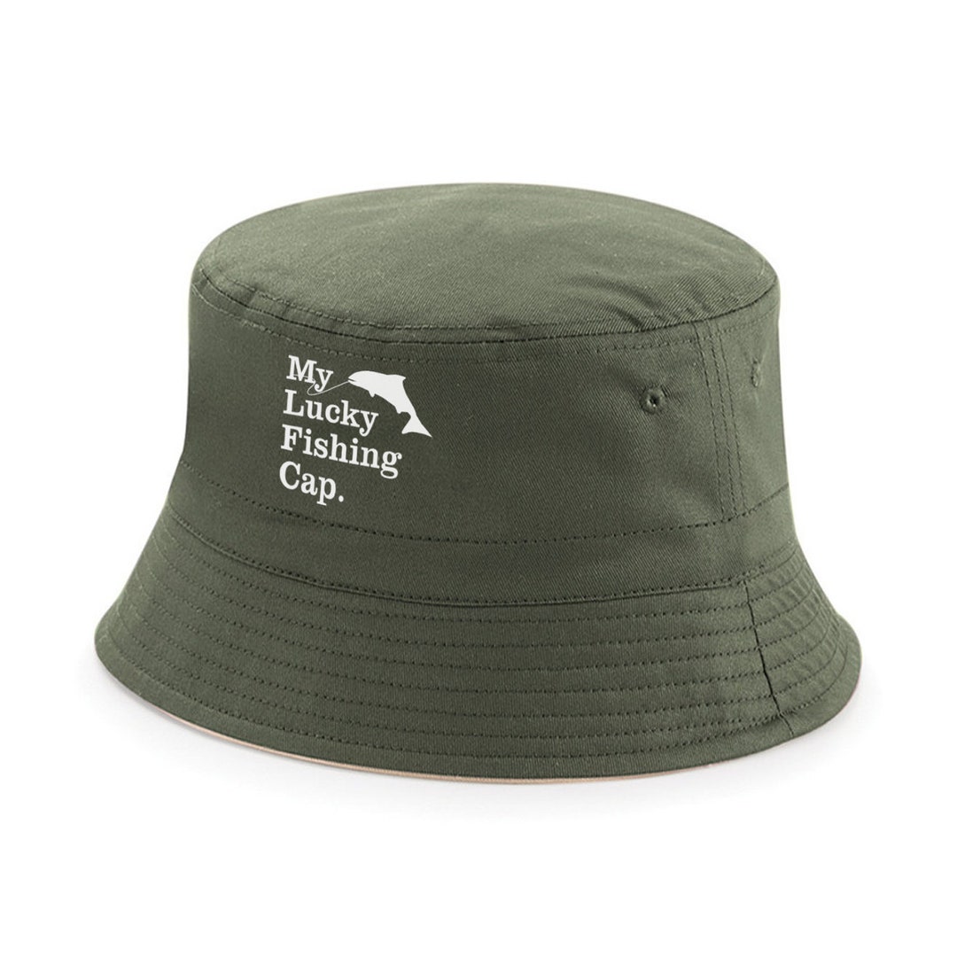 Fishing Hat Bucket Gift Fish for Men Dad Grandad Friend 'lucky Fishing ...