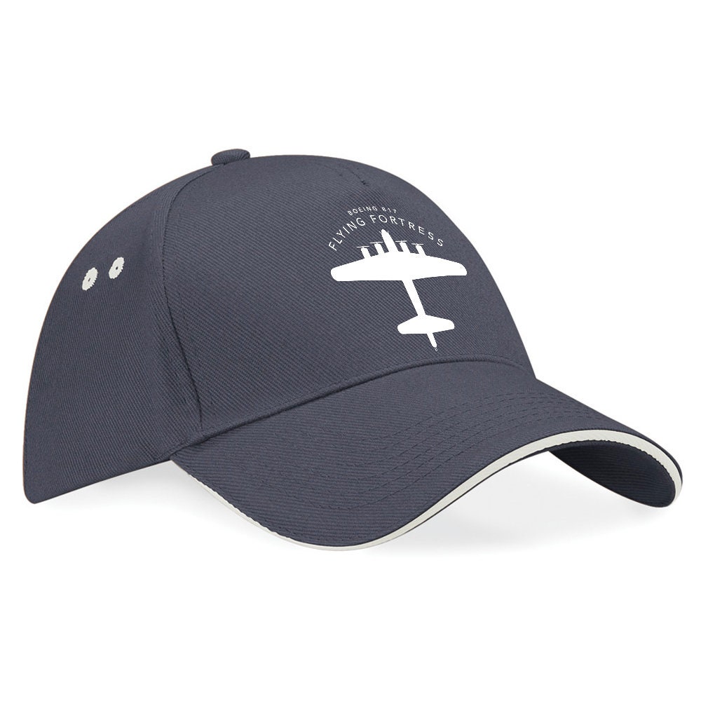 Flying Fortress Gift Aircraft Baseball Cap Hat Illustration Detailed ...