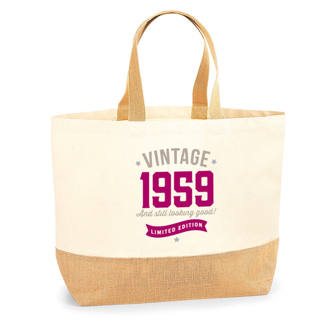 65th Birthday Gift Bag 65 Birthday Idea Tote Shopping Bag 65 Birthday ...