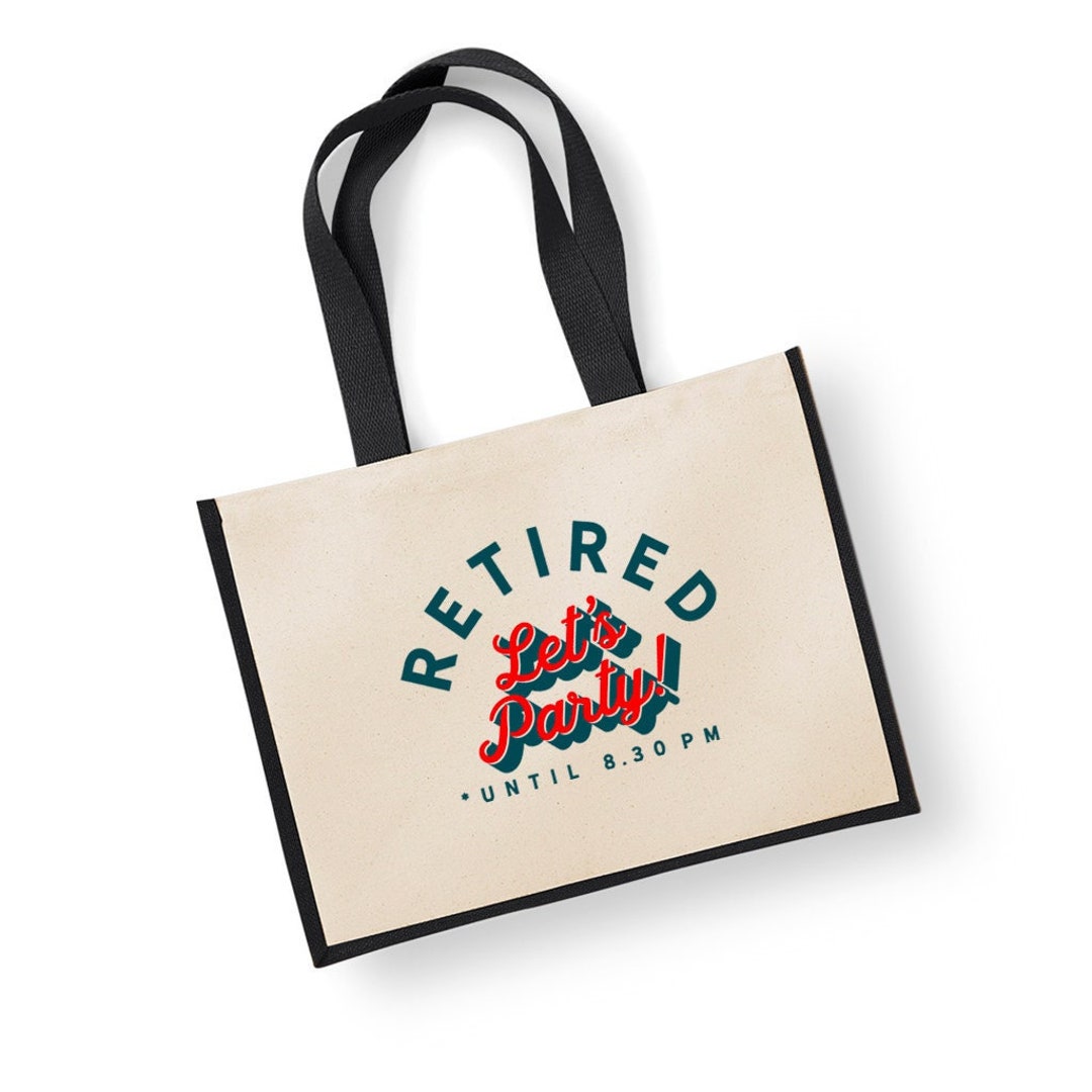 Retirement Gift Bag Idea Retired Retire Present for Women Happy ...