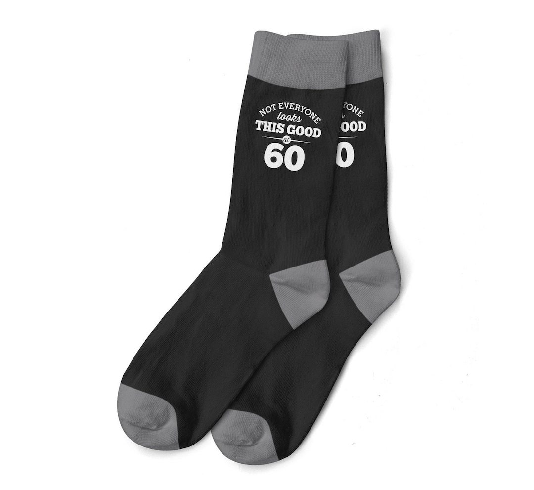 60th Birthday Gift Socks for Men Present Keepsake Party Prop Husband ...