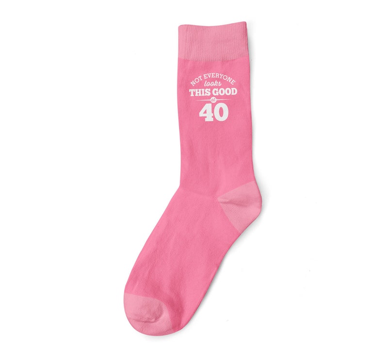 40th Birthday Pink Socks Gift for Women Ladies Present - Etsy