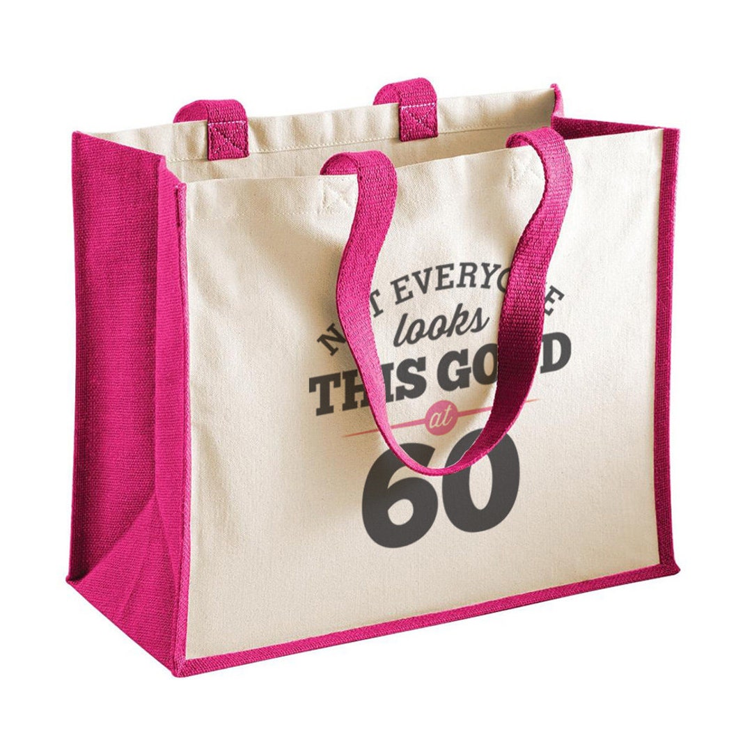 60th Birthday Gift Idea Bag Tote Shopping Bag 60 Birthday Present ...