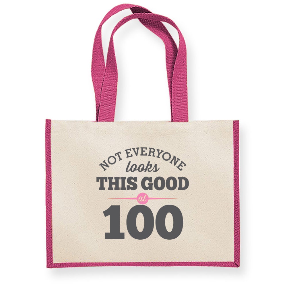 100th Birthday 100th Birthday Idea 100th Birthday Bag Tote - Etsy UK