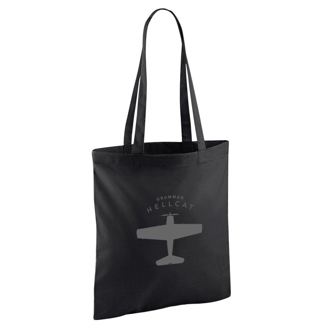Grumman Hellcat Gift Bag Aircraft Tote Shopping Bag Illustration ...