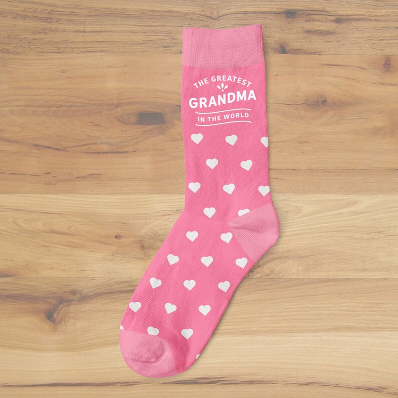 Greatest Grandma Socks, Pink Heart Print, Women's Size 4-7 - Etsy UK