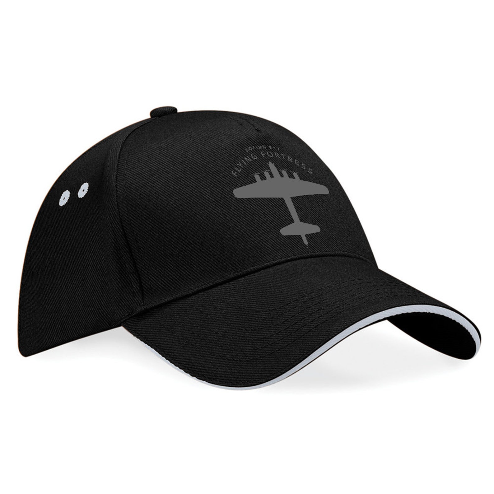 Flying Fortress Gift Aircraft Baseball Cap Hat Illustration Detailed ...