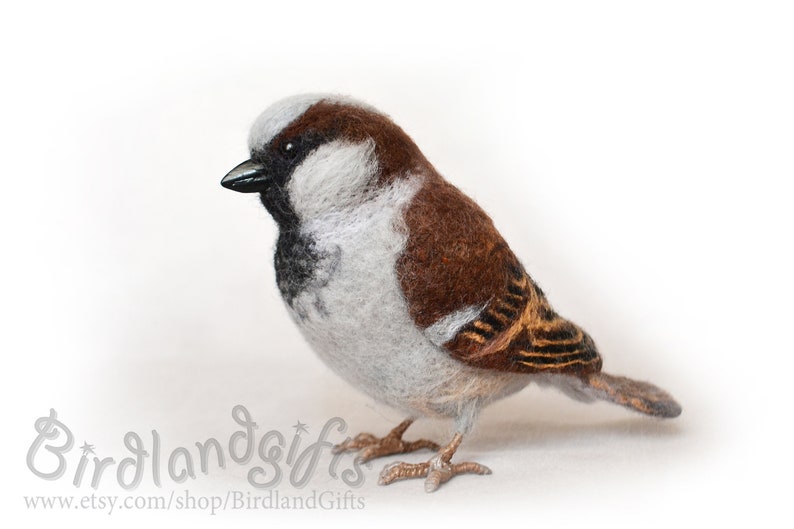 Felt Bird Sparrow Realistic Felt Toy Handmade Felted Toys. - Etsy