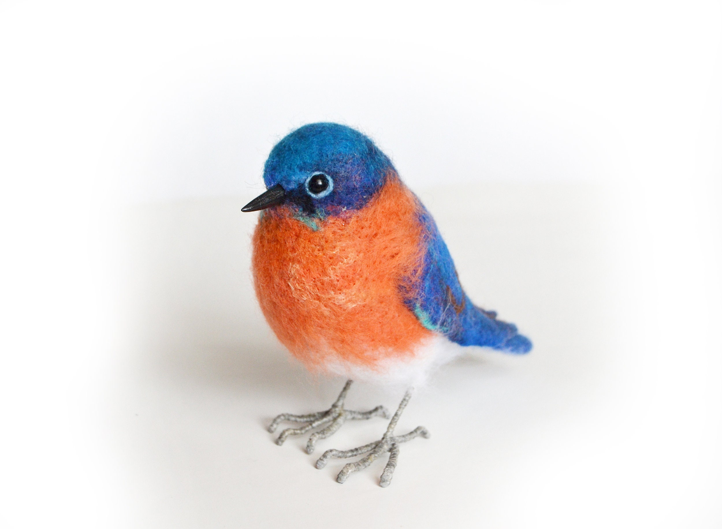 The Eastern Bluebird Felt Bird's Doll Male Figure of | Etsy