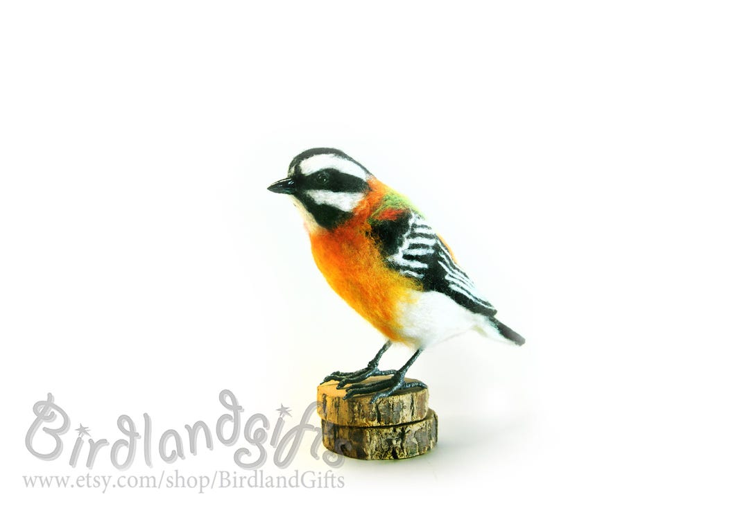 Puerto Rican Spindalis -realistic Felt Bird. Lifelike Felted Animal ...