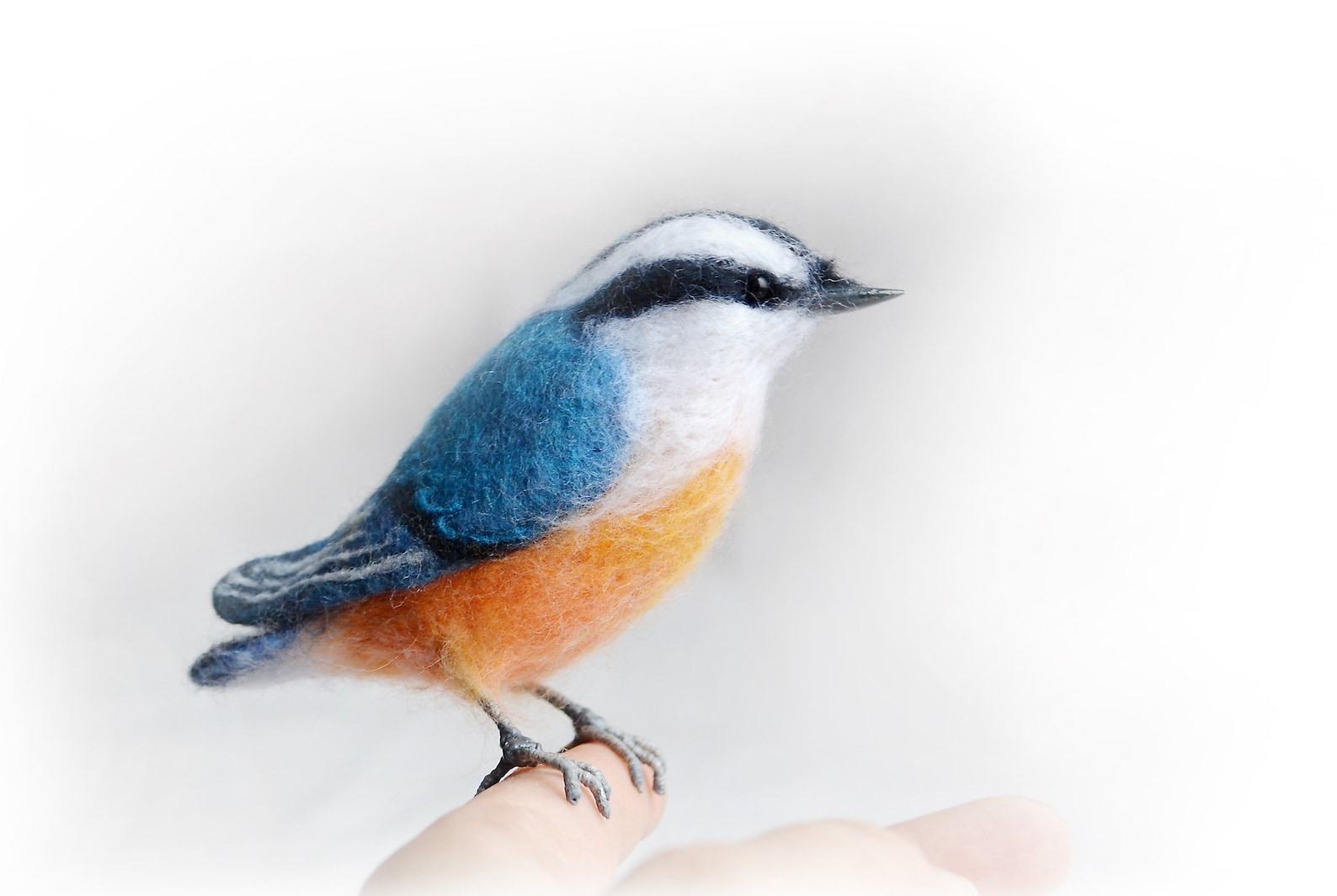 Red-breasted Nuthatch Realistic Felt Toy Bird of All North - Etsy