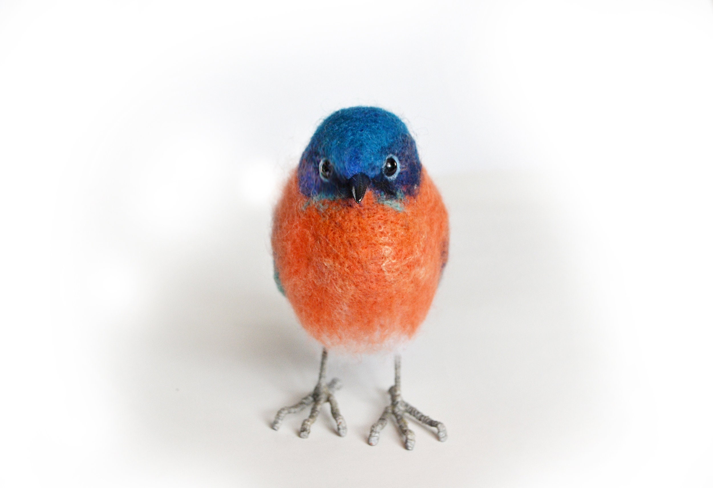 The Eastern Bluebird Felt Bird's Doll Male Figure of | Etsy