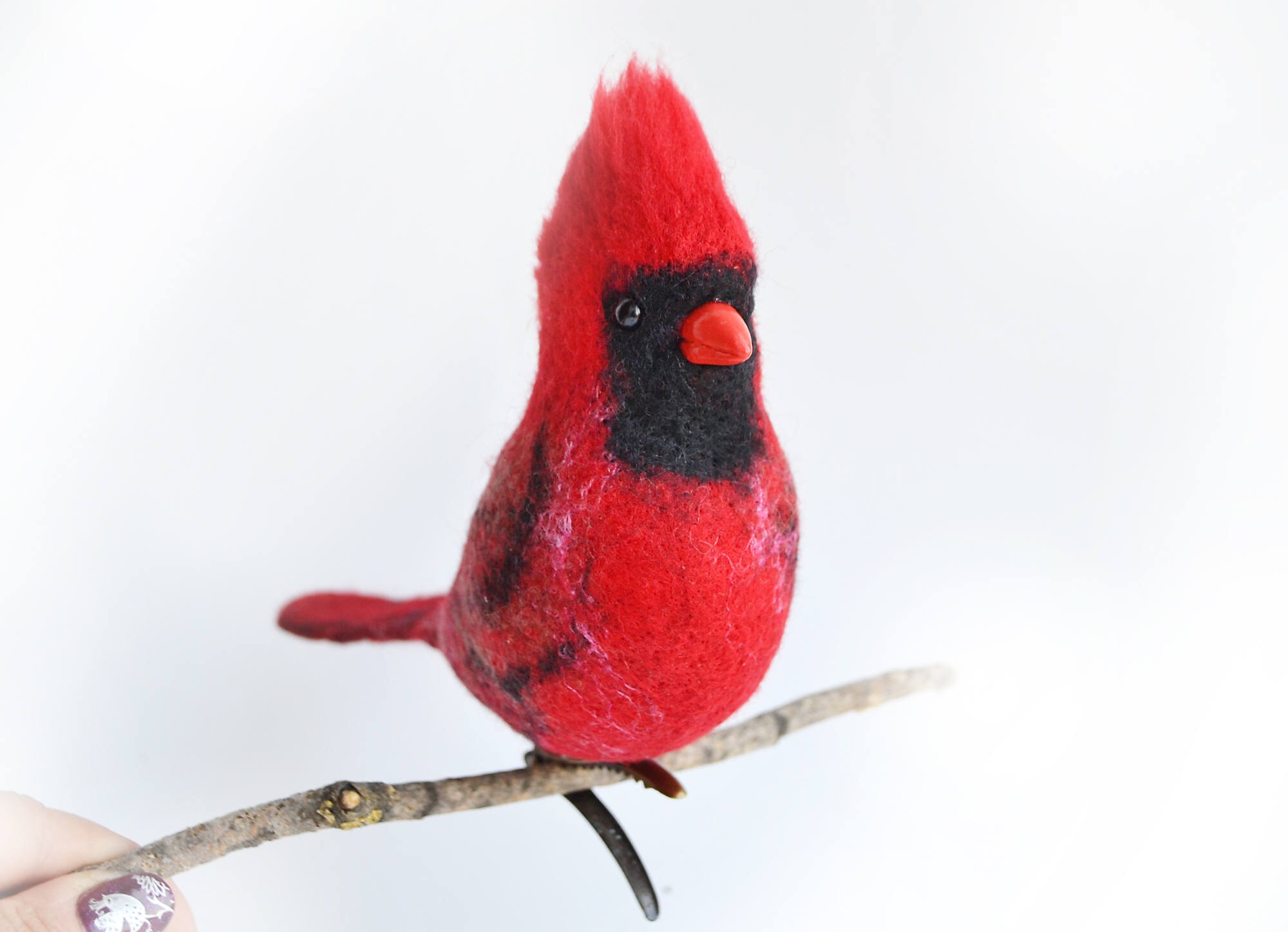 Xmas Tree Decor - Felt Bird - Northern Cardinal is the Symbol of NFL ...