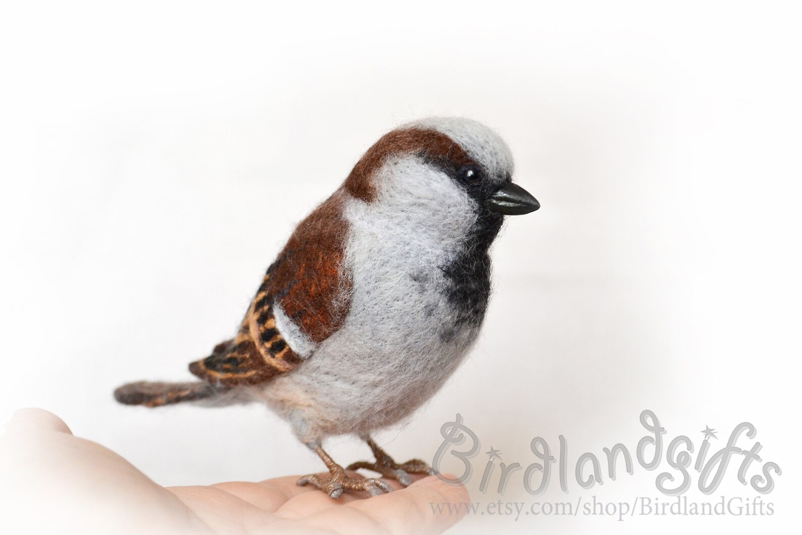 Felt Bird Sparrow - Realistic Felt Toy - Handmade Felted Toys. Wool Toy ...