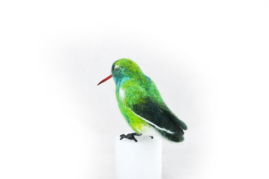 Broad-billed Hummingbird - Realistic Felting Bird. Lifelike Felting ...