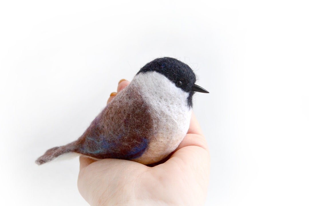 Xmas Tree Decor - Black-capped Chickadee.the Handcrafted Felted Action ...