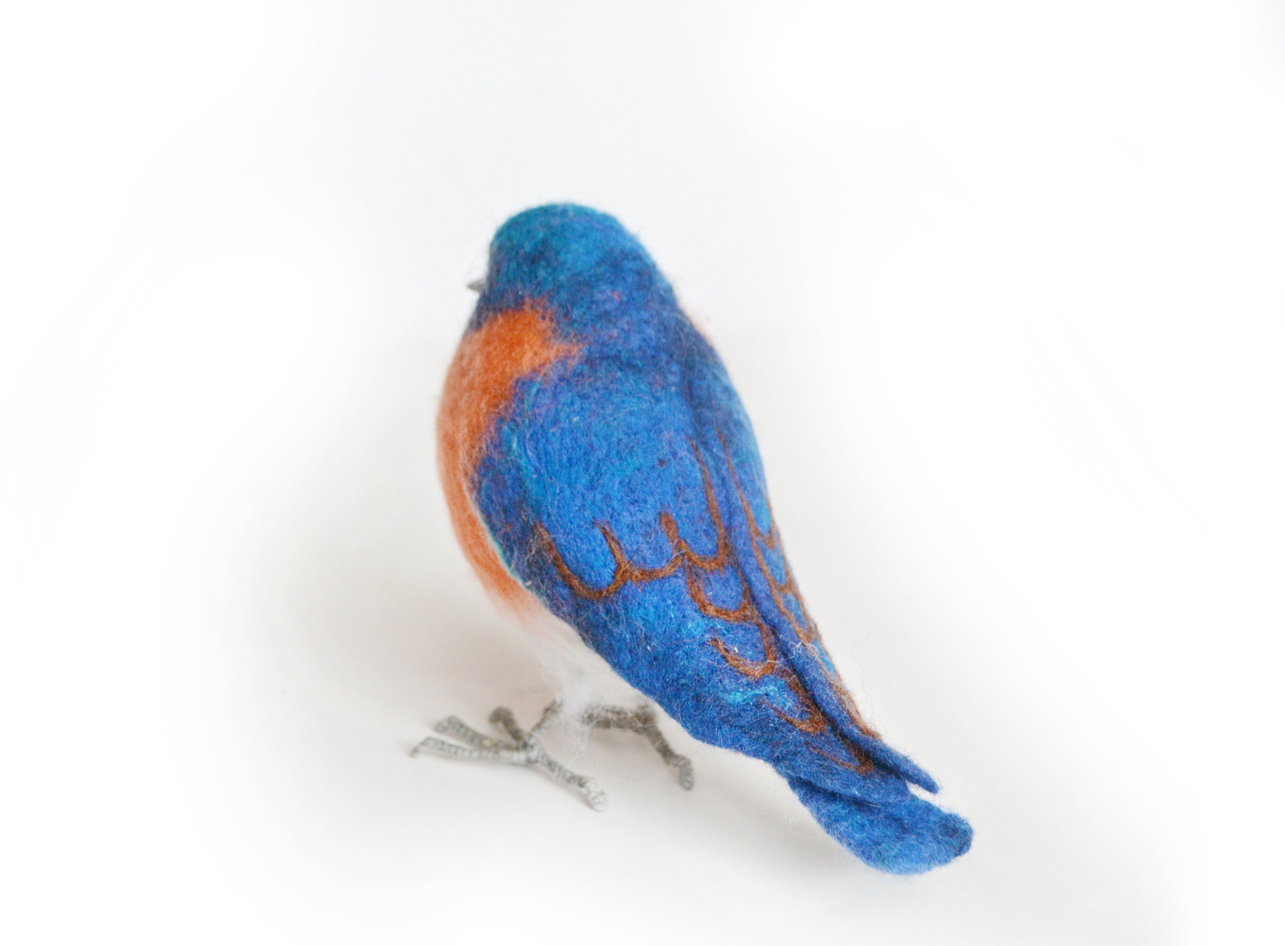 The Eastern Bluebird - Felt Bird's Doll- Male Figure of Beautiful ...