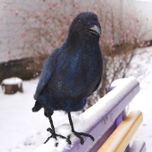 Felted American Crow Naturalistic Doll- the Real Sized Felt Gothic Doll ...