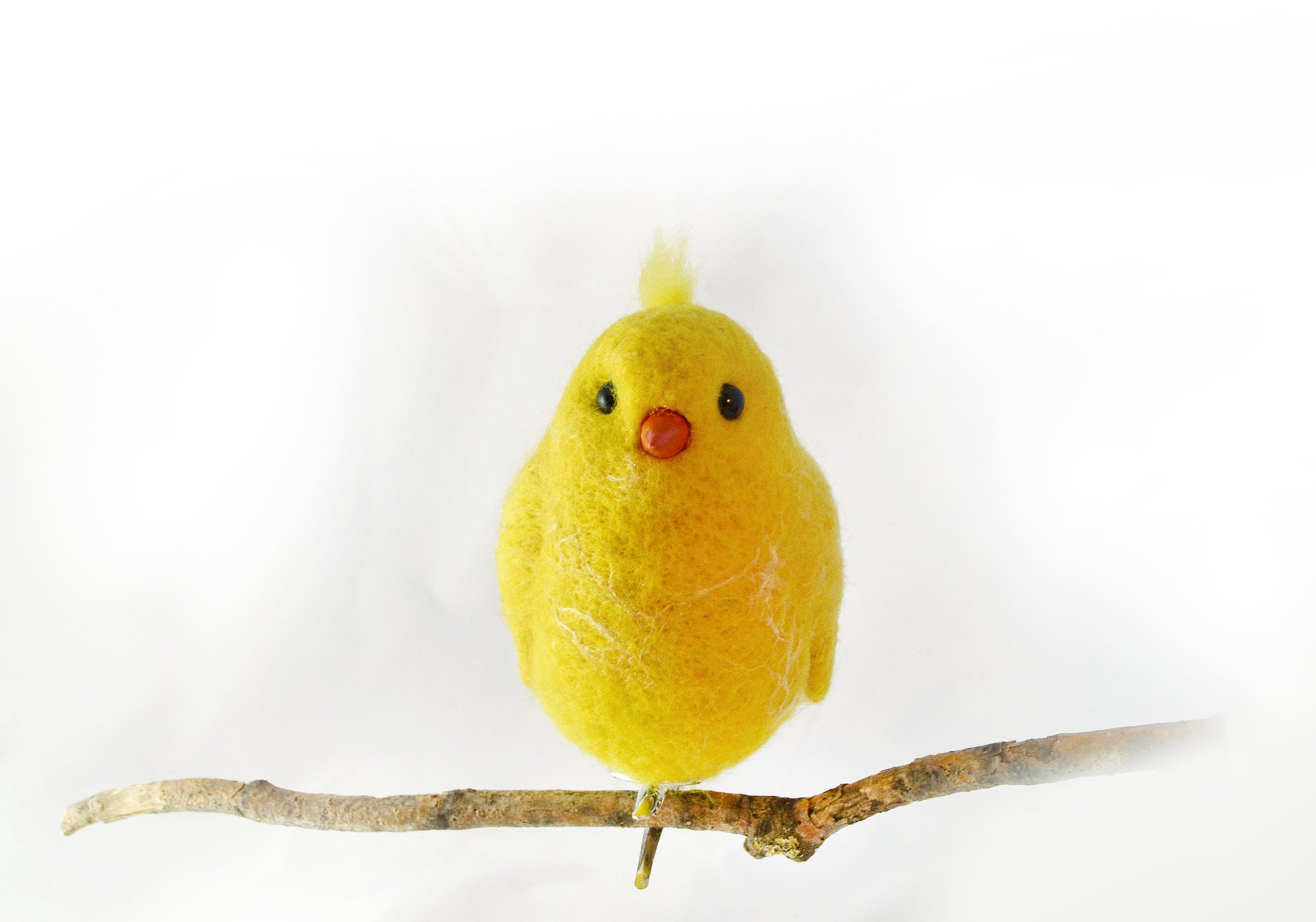 The Well Nourished Felted Canary the Handmade Cute Figurine | Etsy
